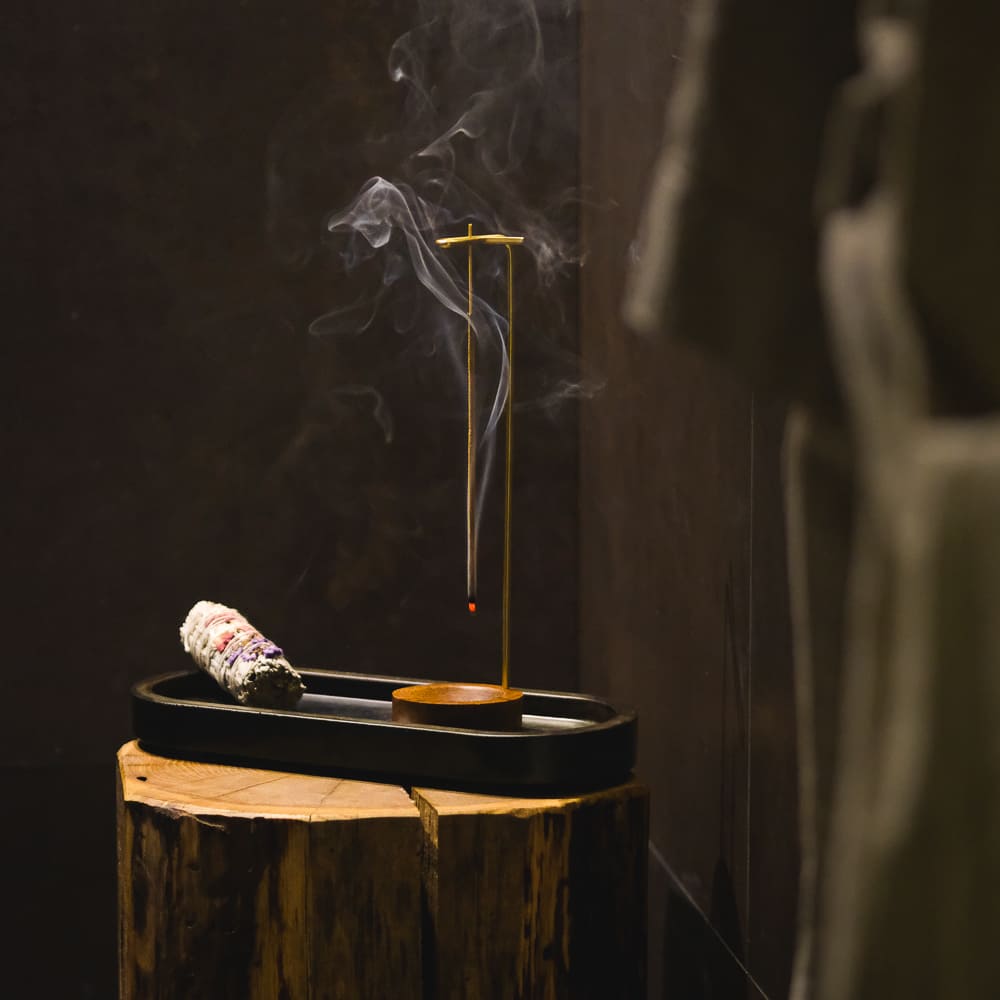 "Blossom" Wood Incense Stand – Soulscape